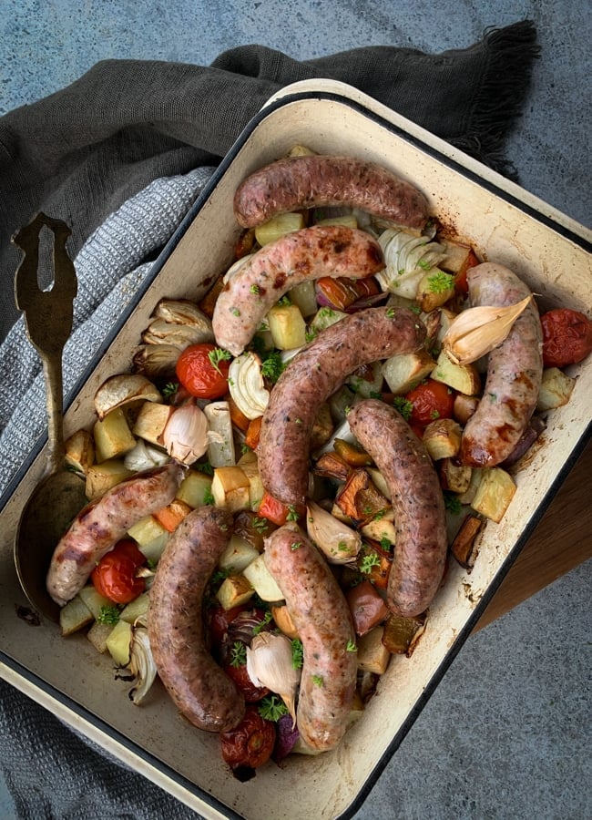 Pork Apple And Fennel Tray Bake Quick And Easy Well Nourished